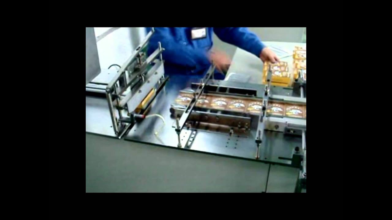 Semi Automatic Overwrapping Machine - YouTube