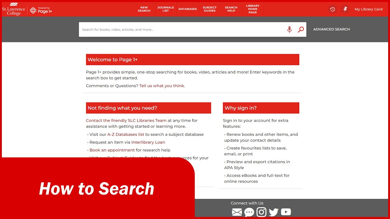SLC Libraries Tutorial - How to Search - YouTube