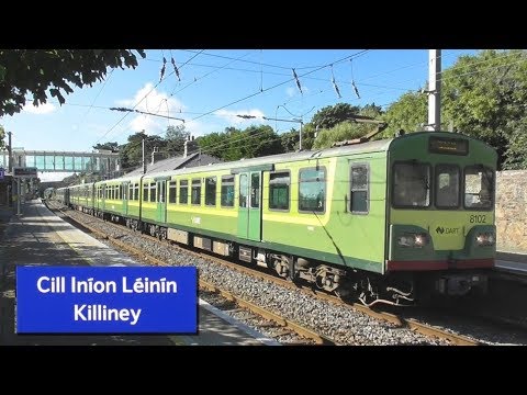 Irish Rail 8100 Class Dart Train 8102 - Killiney Station, Dublin - YouTube
