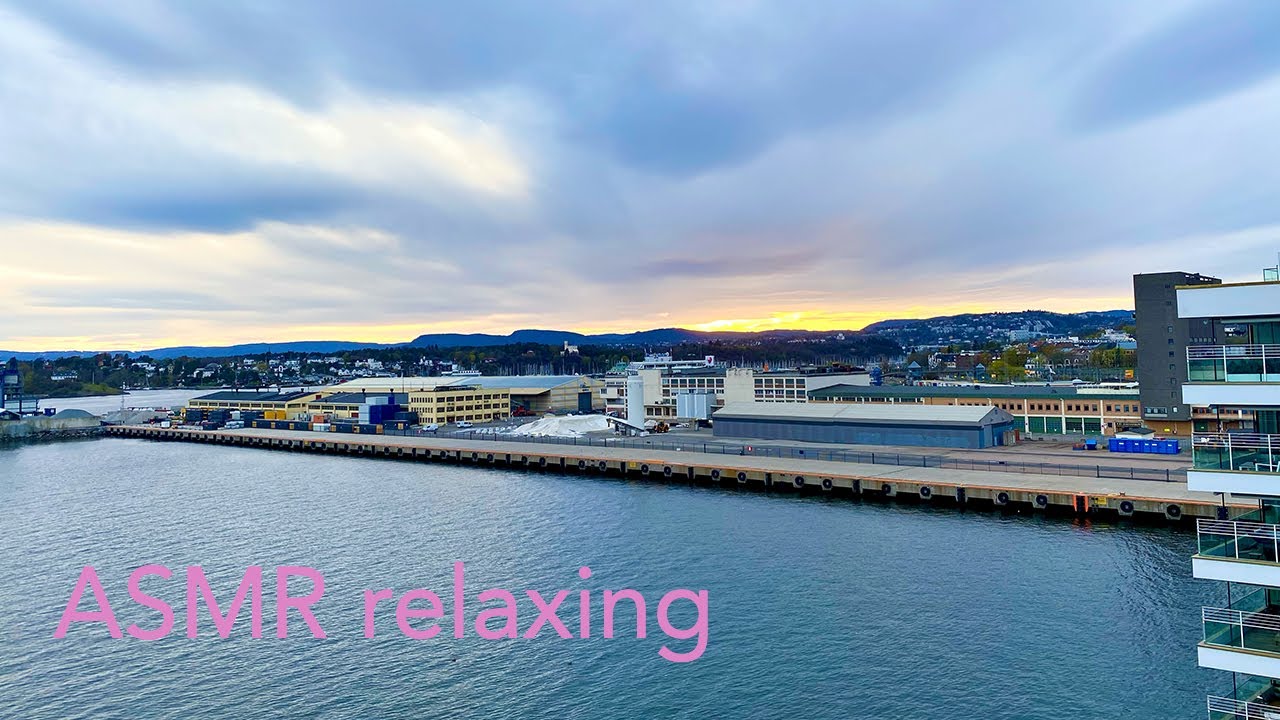 Relaxing Sunset Norway Oslo Harbor 🇳🇴 Norway April 2023 #osloelsa67 ...