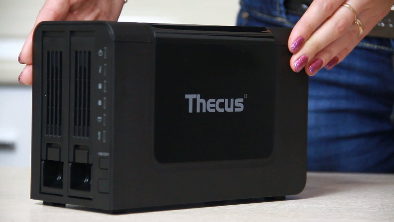 NAS THECUS N2310 - YouTube