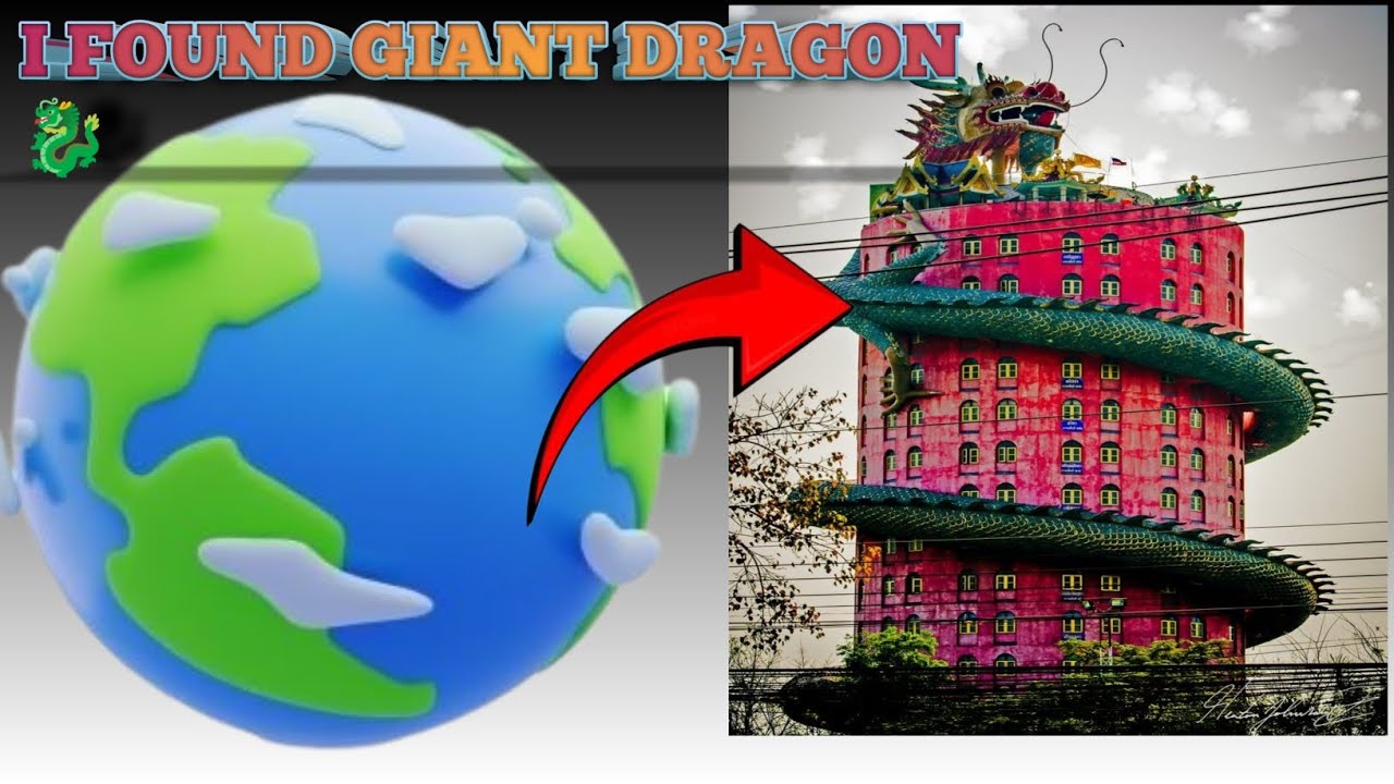 I found giant dragon 🐉 in real life on Google Earth and Google maps # ...