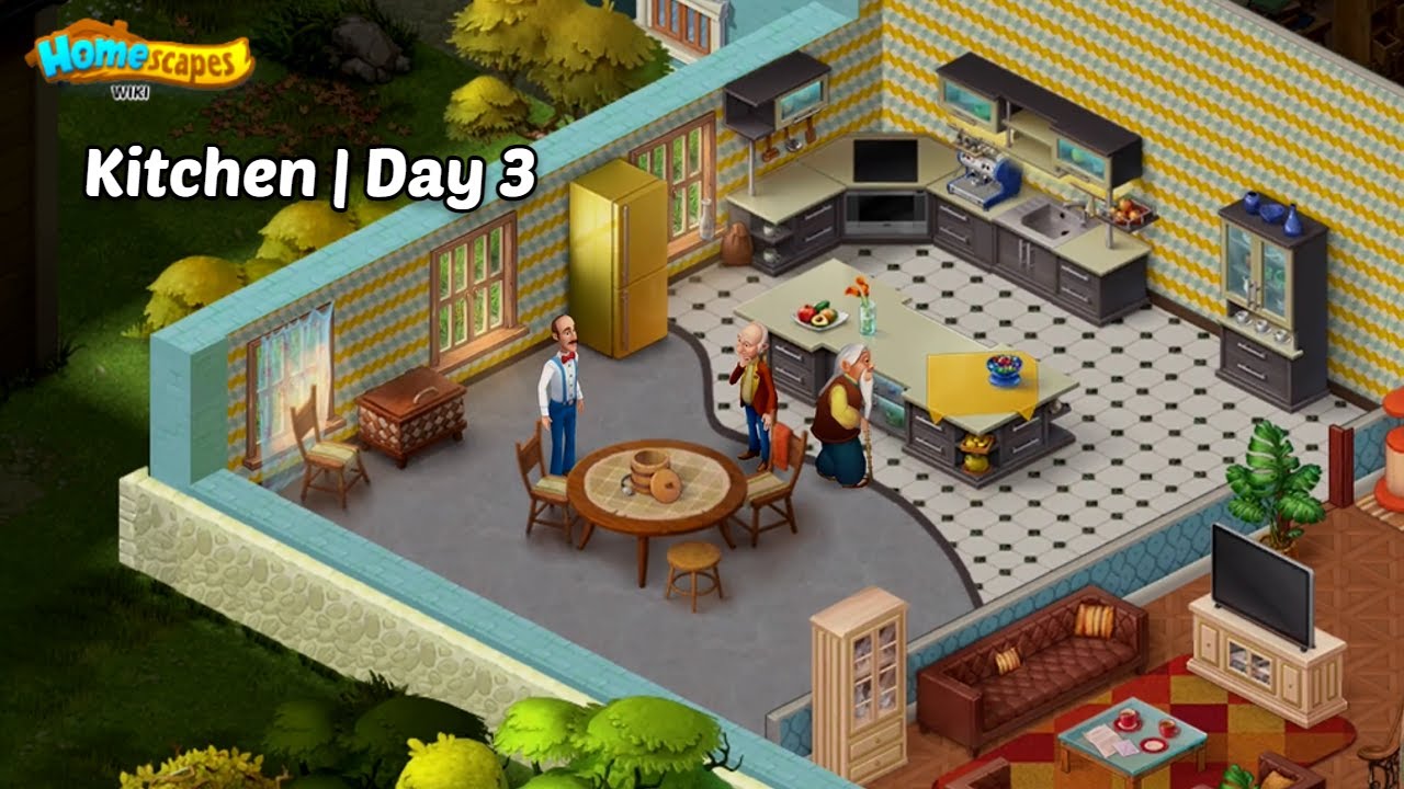 Kitchen · Day 3 | Homescapes · Mansion - YouTube