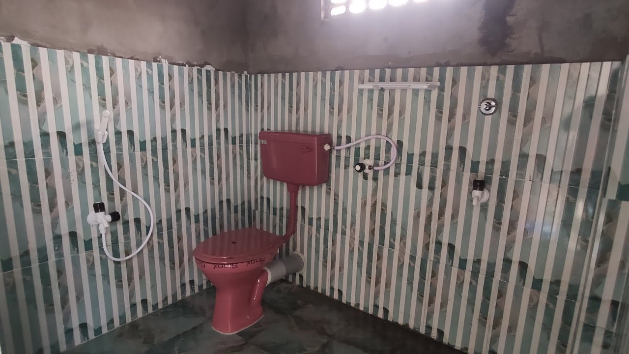 Cistern ! open flush tank installation completed process /toilet flush ...