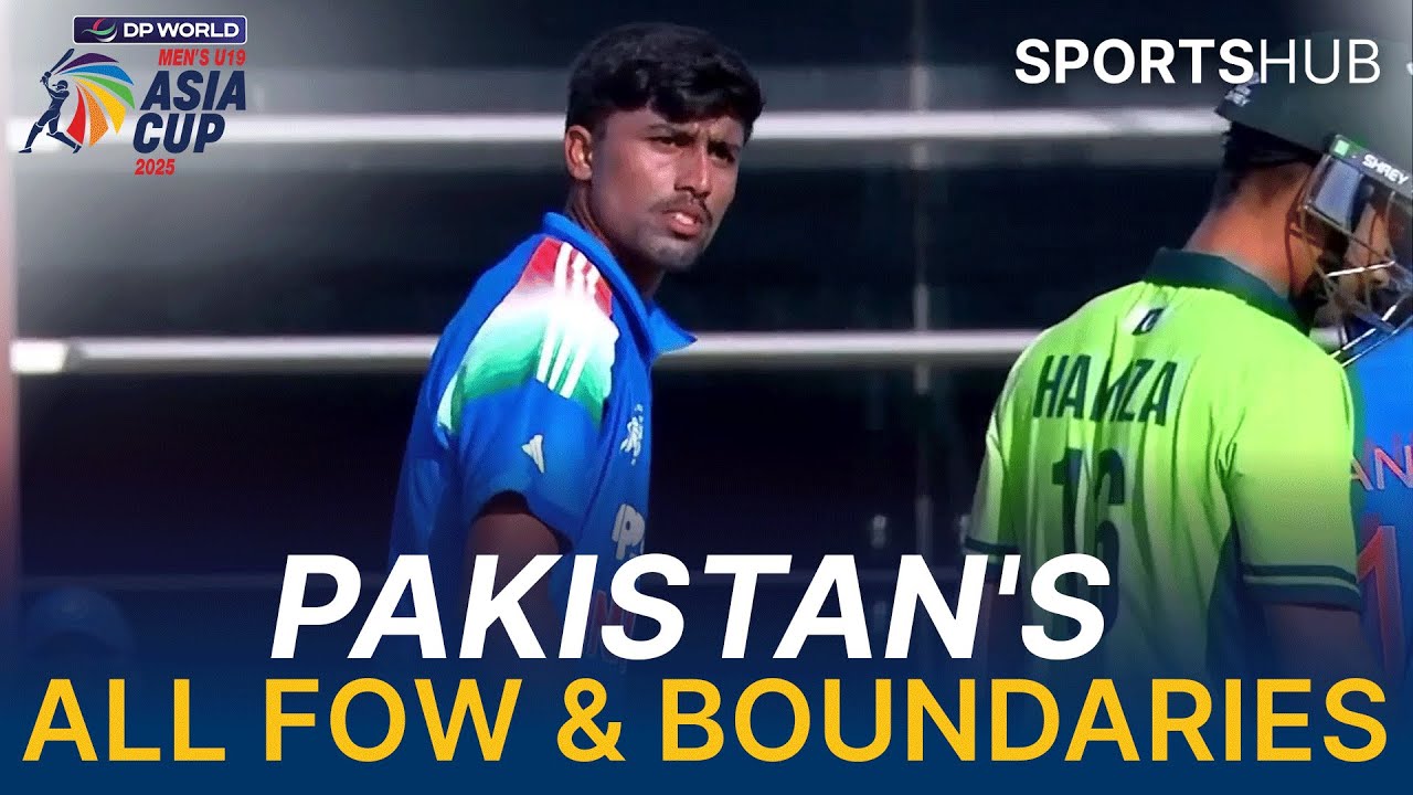 Pakistan's All FOW & Boundaries | Pakistan U-19 vs India U-19 | Final ...