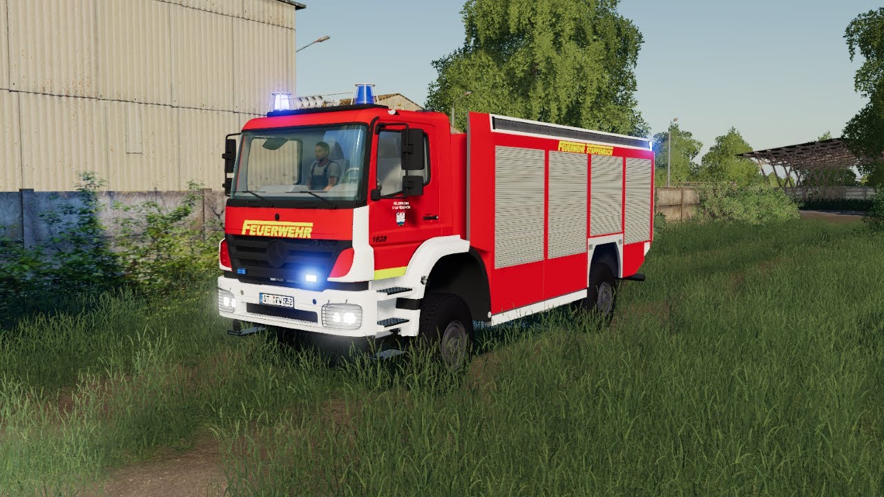 LS19 Mercedes Axor RW Feuerwehr - YouTube