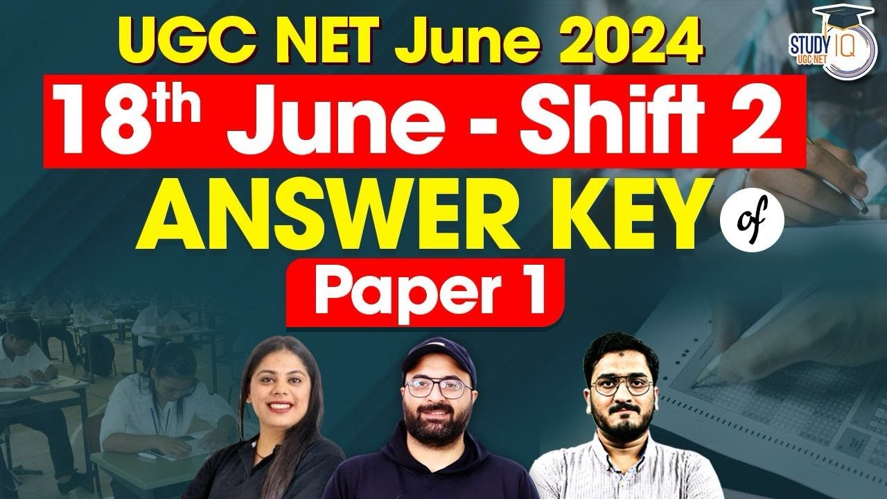 UGC NET June 2024 | Answer Key Shift 2 | UGC NET Exam Analysis | Answer ...
