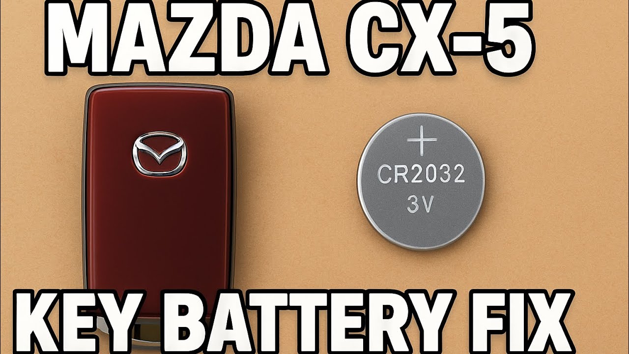 How to Replace Mazda CX-5 Key Fob Battery (2020–2025 Models) - YouTube