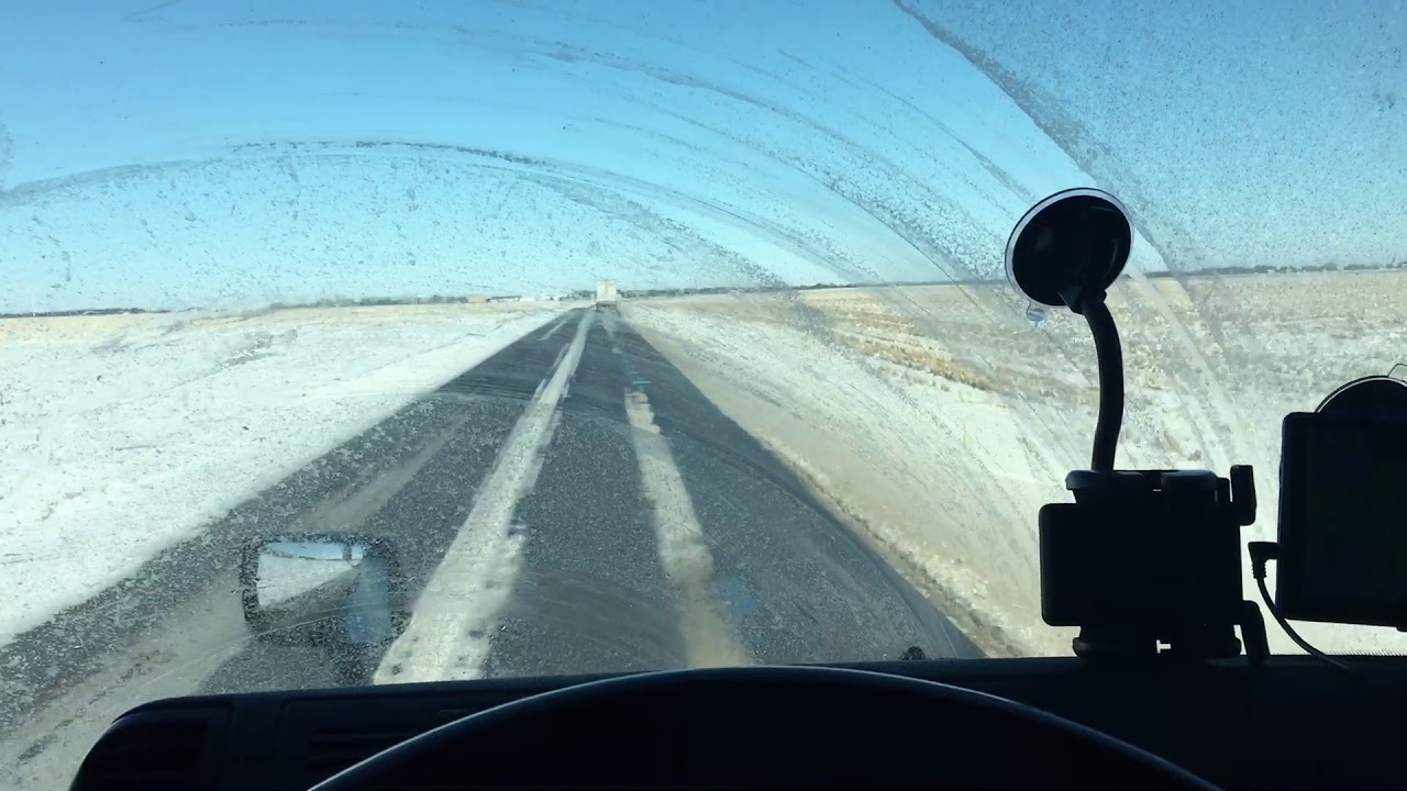 Driving Big Rig on ice - YouTube