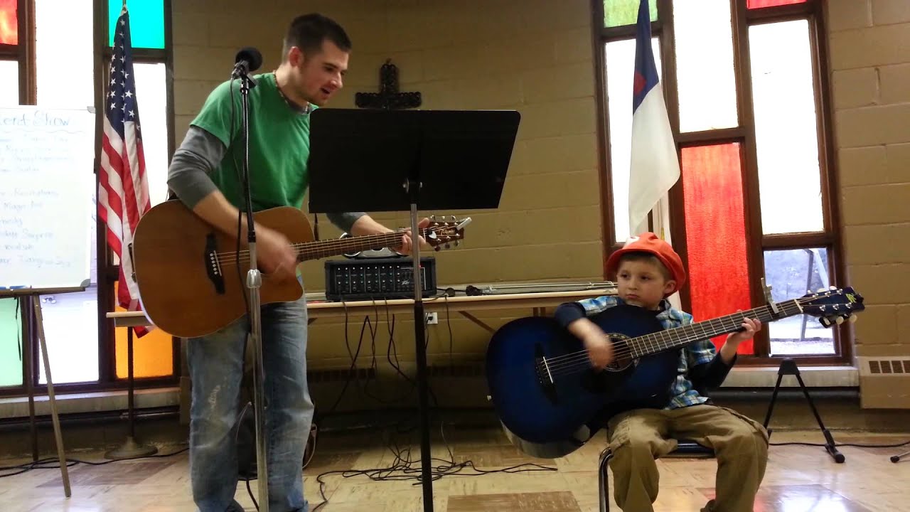 Carson's first talent show! - YouTube