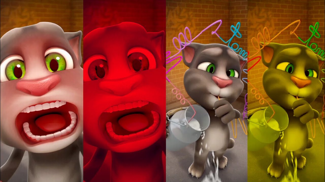 MY Talking Tom Fails Colours Reaction || Talking Tom Cartoons Colors ...