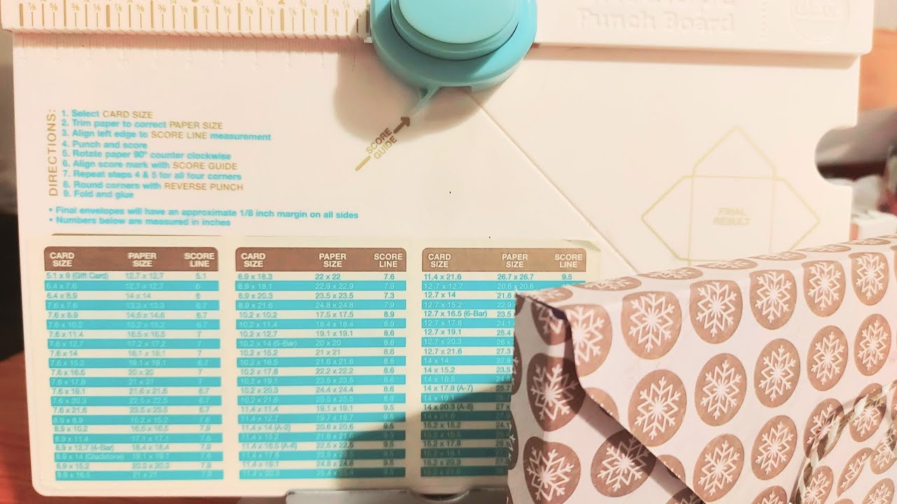 TUTORIAL envelope box com punch board - YouTube
