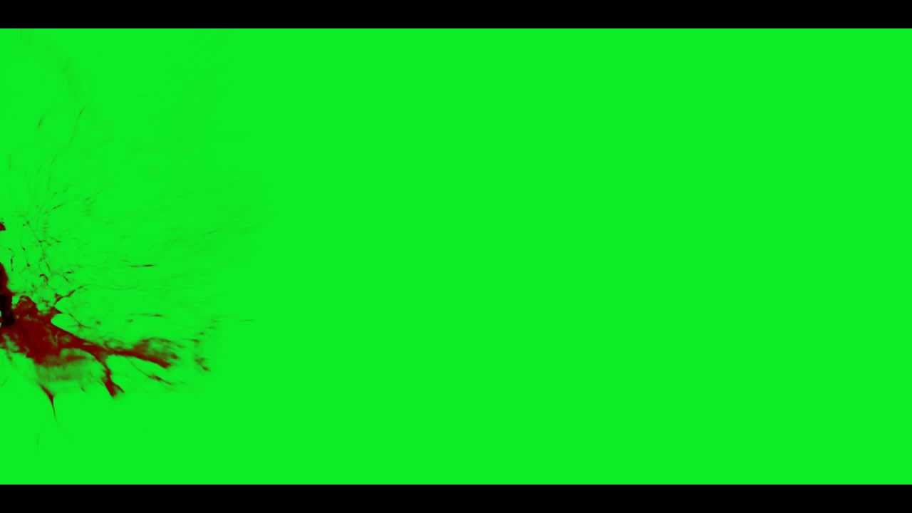 Blood Burst 02 Green Screen Animation - Green Screen Green Screen ...