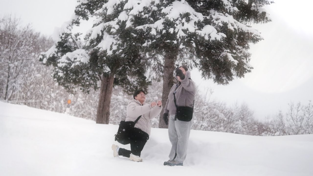 A Winter Proposal in Hokkaido, Japan ️💍🎄 We’re Engaged! - YouTube