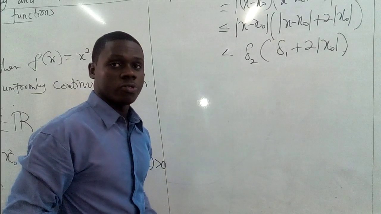 Intro Analysis (Continuous and Uniform Continuity of Functions ...