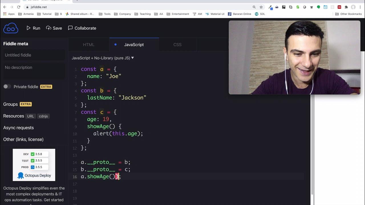 Javascript Oop Նախատիպային ժառանգություն Prototypal Inheritance Youtube