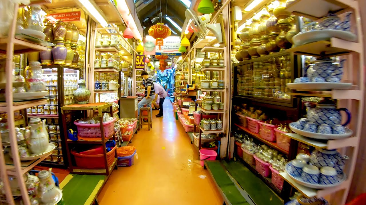 [4K] Chatuchak Market Bangkok (Friday) - Ceramic Market - YouTube