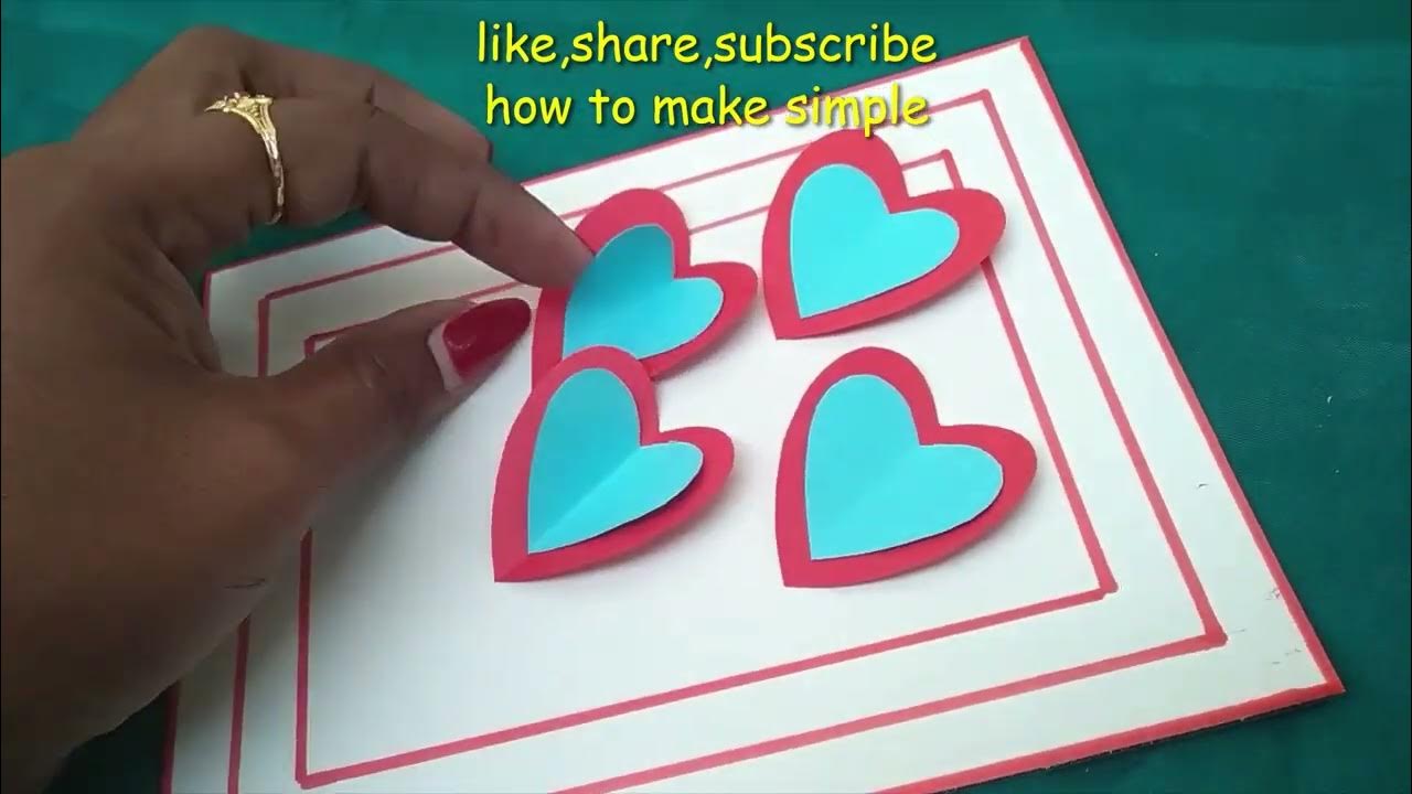 how to make simple greeting card | Paper Craft | DIY All Occasion Cards ...