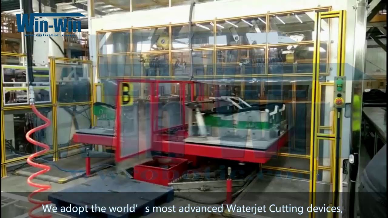 Robotic waterjet cutting/ Water jet Cutting ROBOT - YouTube