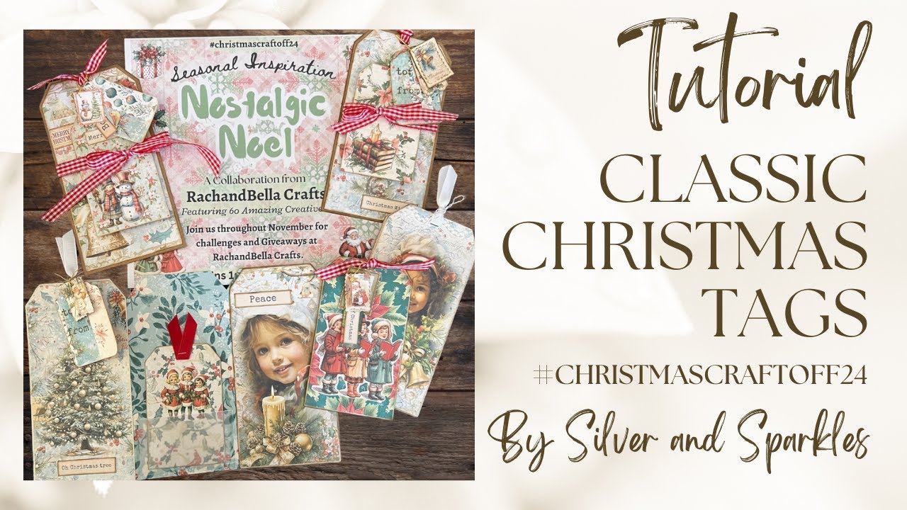 Christmas Craft Off 2024! Classic Christmas Tags! #christmascraftoff ...
