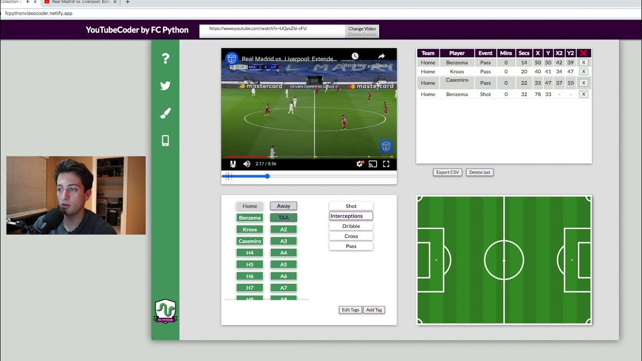 Free Soccer Event Data with FC Python's Event Tagging Tool - YouTube