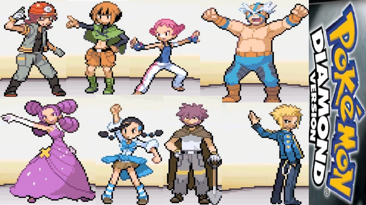 Pokemon Diamond - All Gym Leaders - YouTube