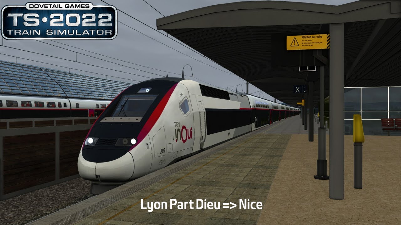 TGV INOUI 6801 : Lyon Part Dieu - Nice | Train Simulator 2022 - YouTube