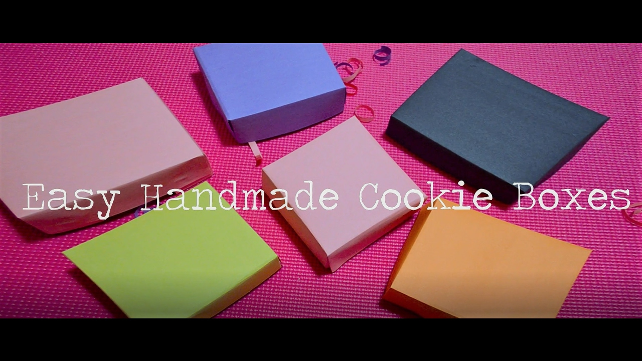 Easy Handmade Cookie Boxes - YouTube
