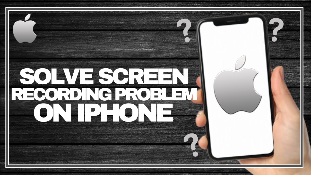 How To Solve Screen Recording Problem On iPhone | Easy! - YouTube