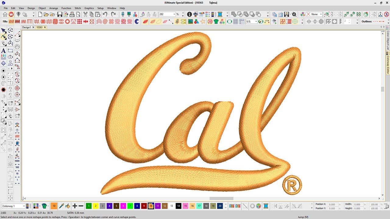 California Bears Embroidery logo. - YouTube