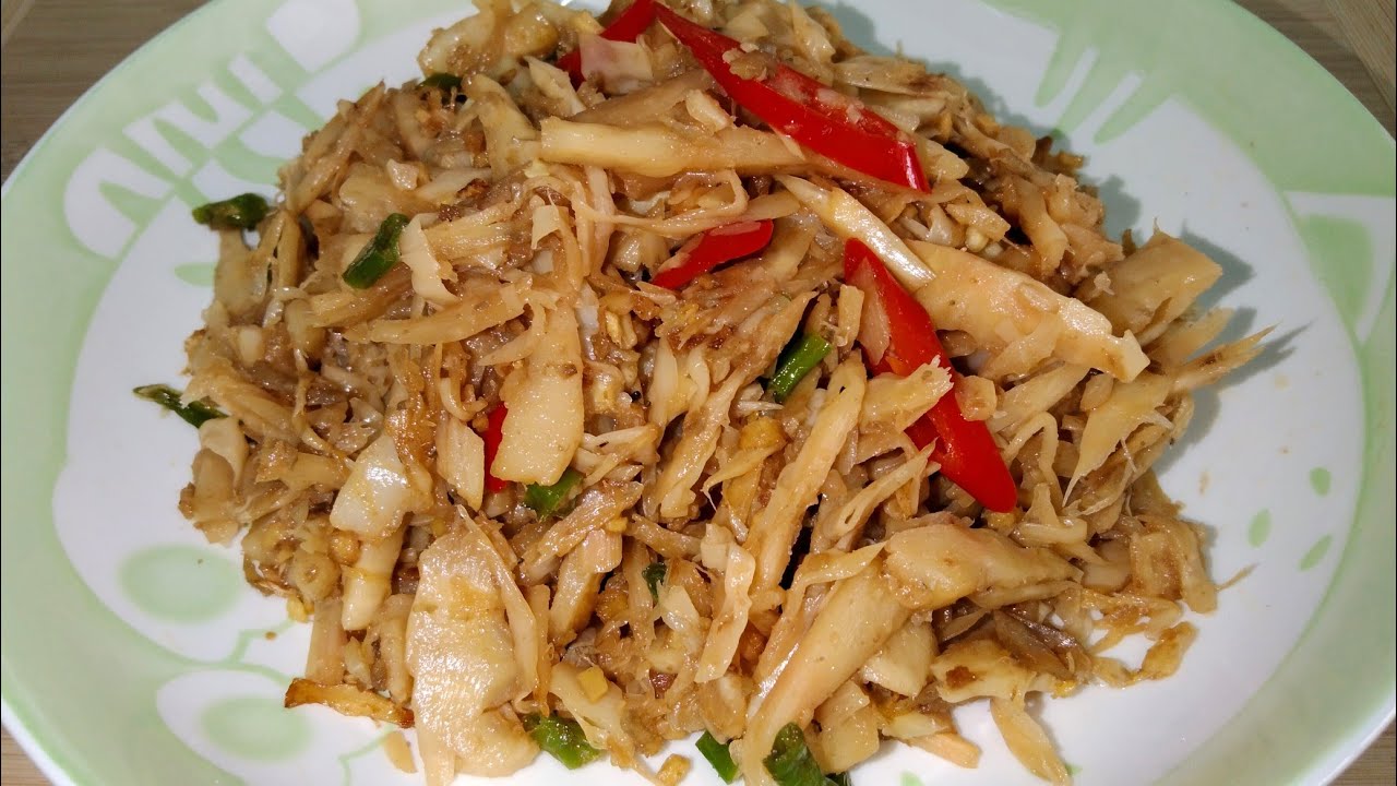 Rebung Masak Pedas Manis ll Masakkan Borneo - YouTube