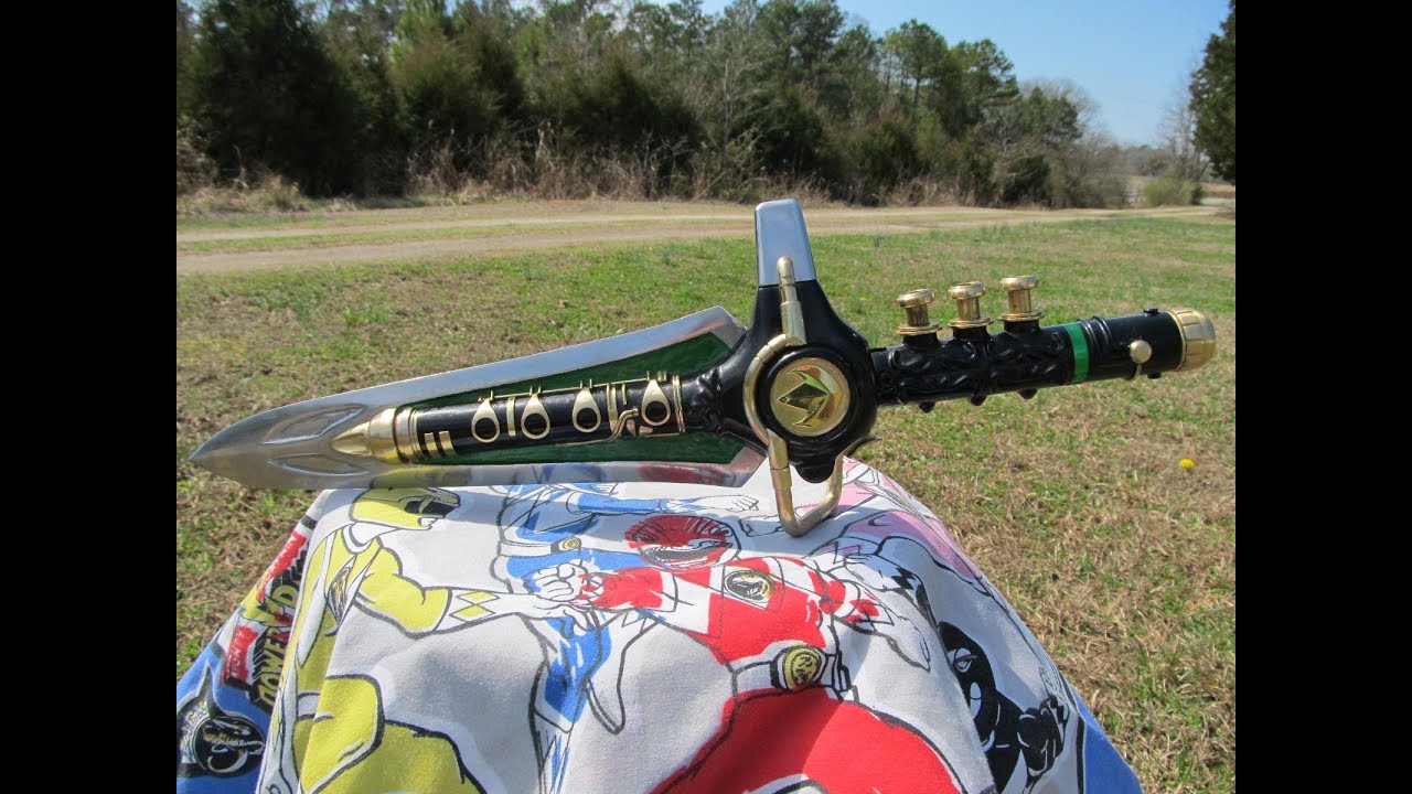 MMPR Green Ranger Metal Dragon Dagger / Zyusouken 2.0 - YouTube