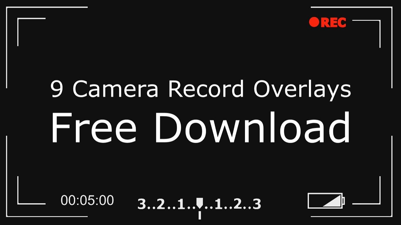 แจกฟรี 9 Camera Recording Overlays Free Download - YouTube