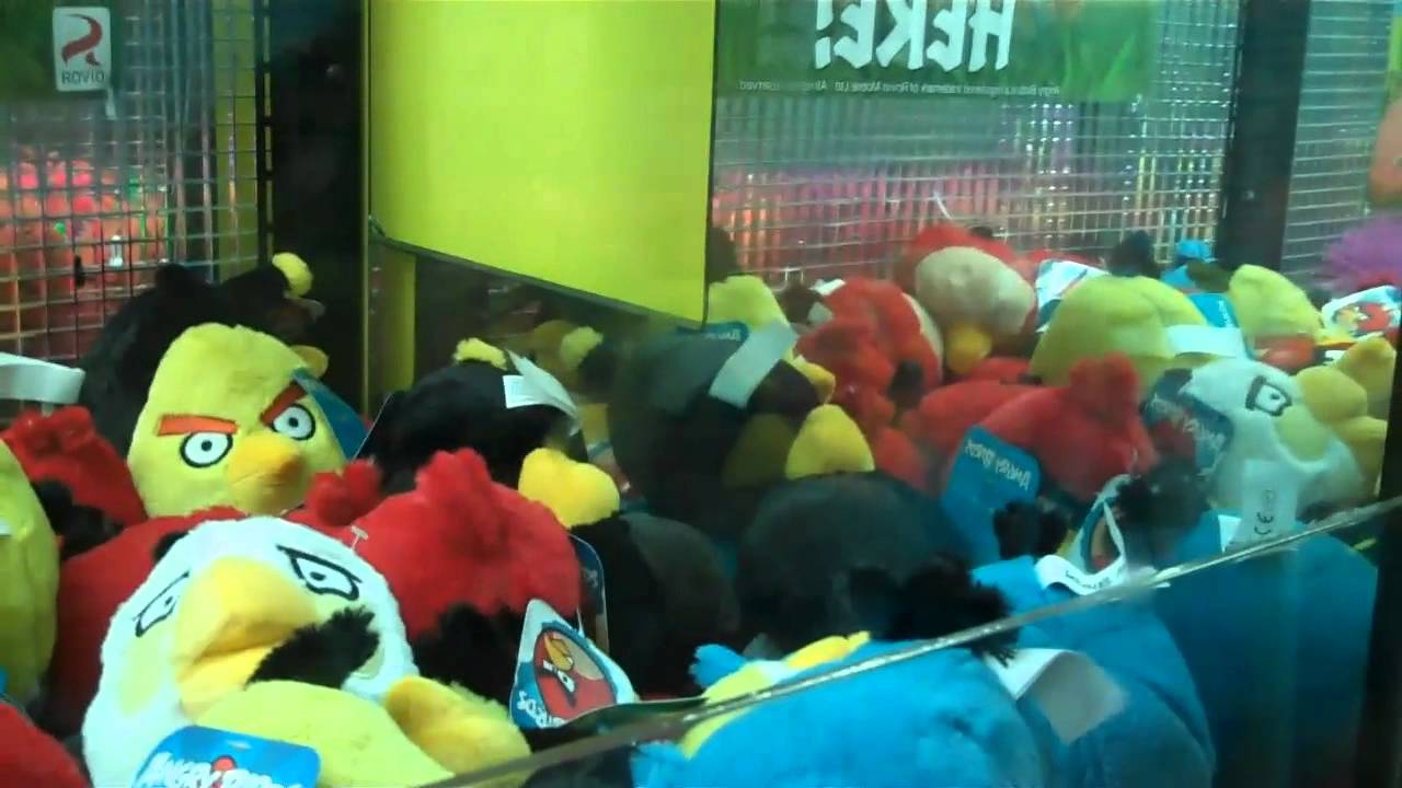 Angry birds in the claw machine! Part 2 - YouTube