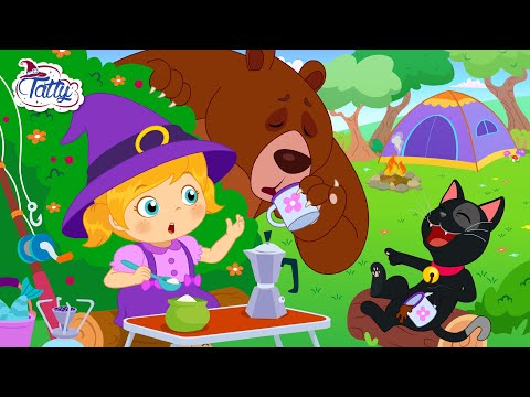 Tatty és Misifu kempingezni 🏕 Barátaink kalandjai a természetben | Oktatóvideók gyerekeknek
