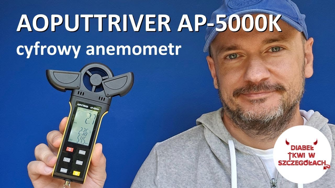 cyfrowy anemometr AOPUTTRIVER AP-5000K - YouTube