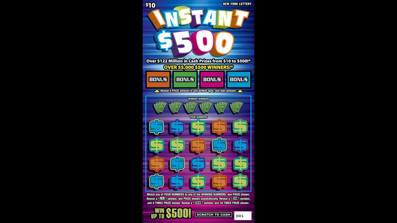 $10 - INSTANT $500 NEW YORK Lottery! Scratch Off instant win tickets ...