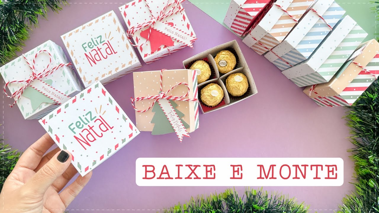 CAIXINHA PARA 4 DOCES - NATAL | COMO FAZER? - YouTube
