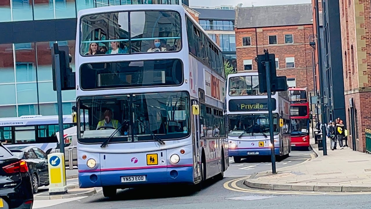 First Bus Halifax 31779+32079 On Leeds Festival Shuttle Service - YouTube