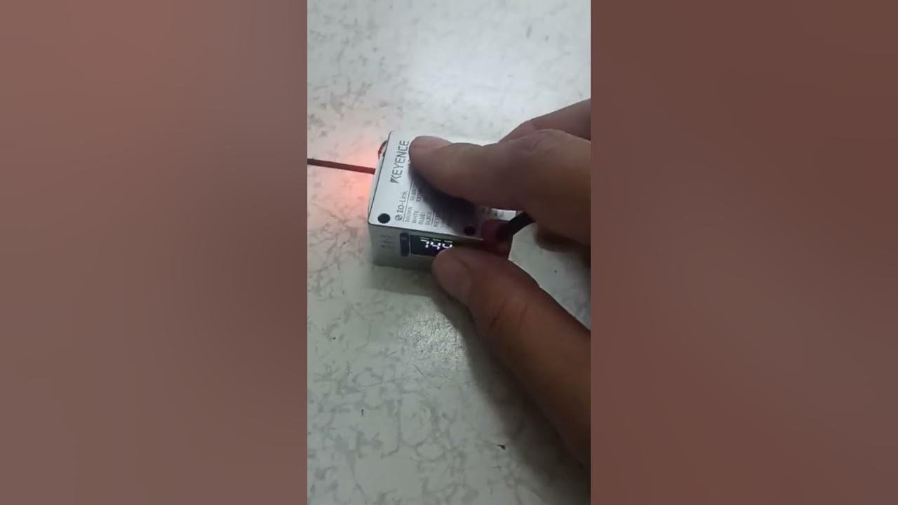 Setting sensor keyence - YouTube