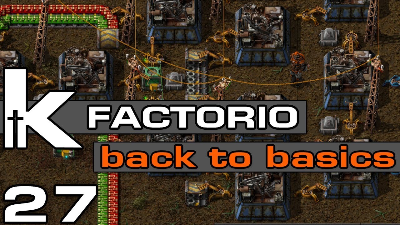 Factorio 0.17 | Back To Basics Ep 27 | Combat Robot Production - YouTube