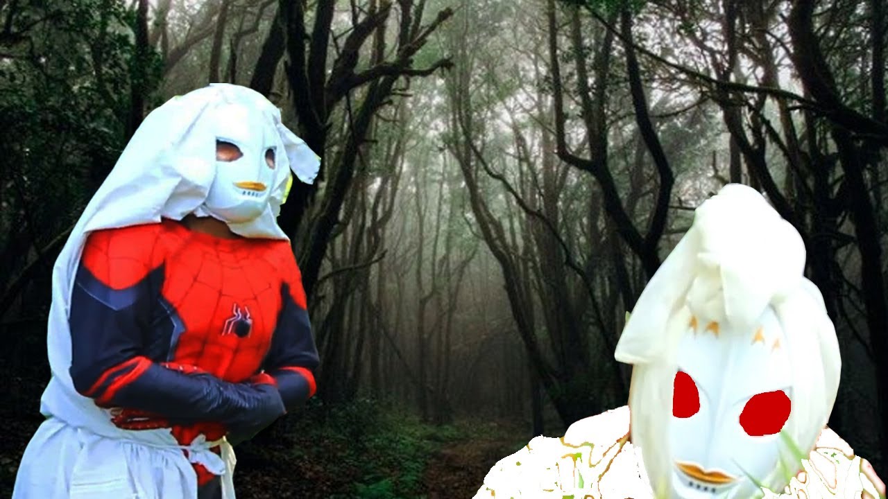 TOPENG SPIDERMAN POCONG SUPERHERO BERAKSI MENCARI MAINAN TOPENG ,KAPTEN ...