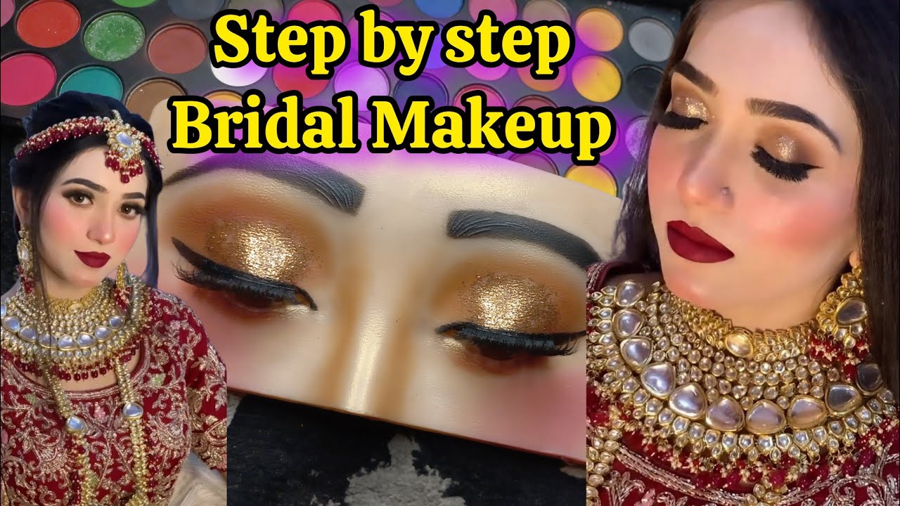 Step by Step Bridal Makeup Tutorial | Makeup Tutorial for Beginners ...