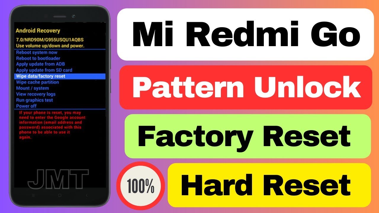 Mi Redmi Go Hard Reset | Factory Reset Redmi Go Without Pc - YouTube