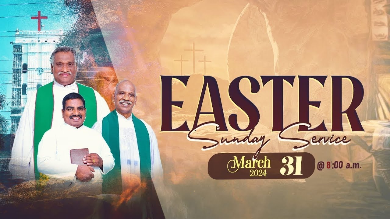 Easter Second Service Live | CSI Home Church Neyyoor | 31st March 2024 08.00 AM - YouTube