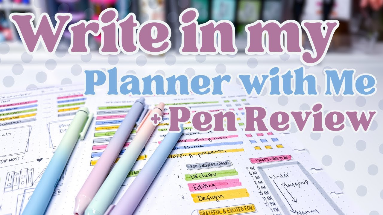Write In My Planner With Me December 2024 (AND Writech Pen Review ...