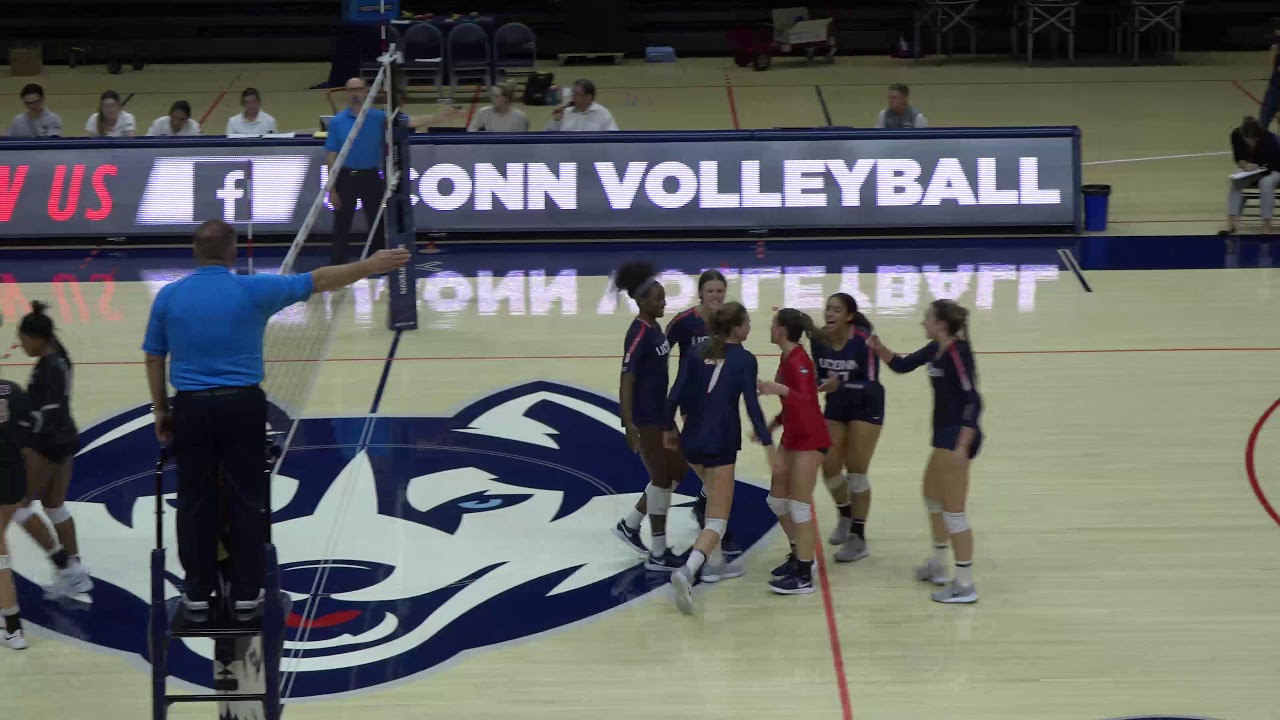 Highlight Reel: UConn Volleyball Wins 3-2 over Providence - YouTube