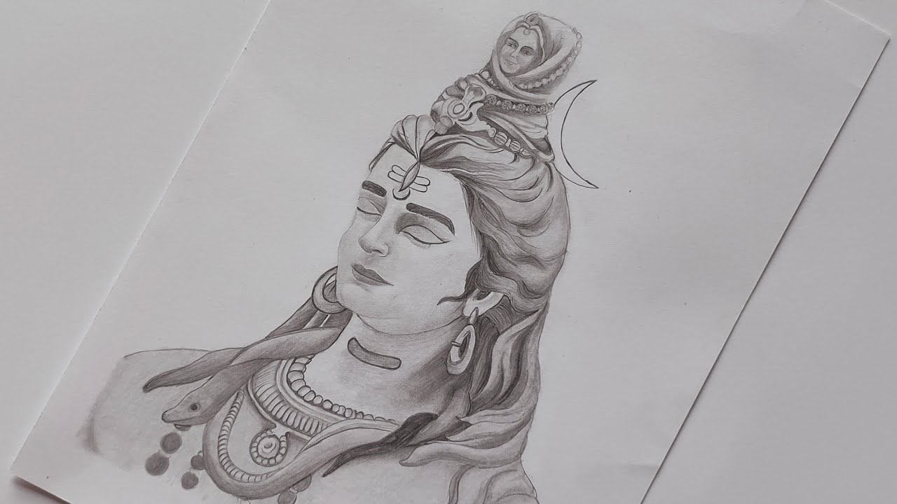 How To Draw Lord Shiva || Shiv Ji Ka Chitra 🙏🕉 - YouTube