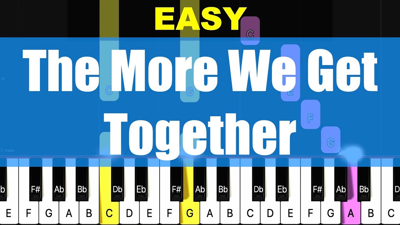 [Piano Tutorial] The More We Get Together - EASY - YouTube