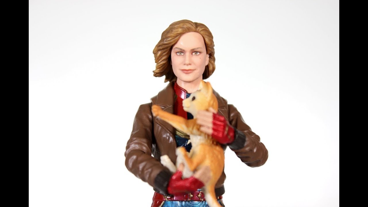 Marvel Legends CAPTAIN MARVEL IN BOMBER JACKET figure review - YouTube